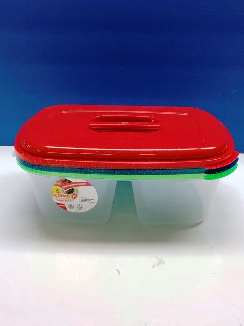 2 Partition Container w/ Lid – Homemax