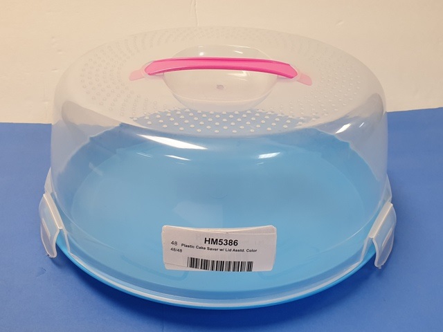 Plastic Cake Saver w/ Lid Asstd. Color – Homemax